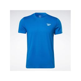 T-Shirt Reebok "IDENTITY SMALL LOGO TEE", Herren, Gr. XXL, blau (vecblau), Obermaterial: 100% Baumwolle, Rundhals, Shirts