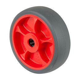 BS Rollen Gummirad B44, Durchmesser 100, F003 grau, Achs, Durchmesser 12, 100kg (B44.101.F003)