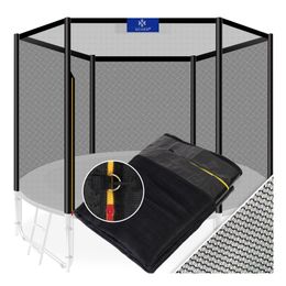 Kesser® Trampolin Ersatznetz Sicherheitsnetz UV-beständig Trampolinnetz Trampolinschutz Ø 244 305 366 427 cm einfache Montage Eingangstür mit Reißverschluss aus hochwertigen Materialien