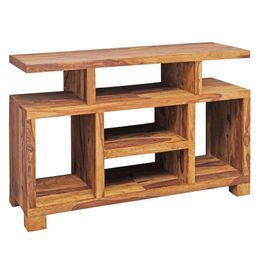 KADIMA DESIGN Sheesham-Holz Sideboard im Landhausstil, 115x76x40 cm, Multifunktionale TV-Kommode