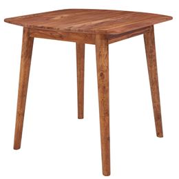 KADIMA DESIGN Sheeshamholz Esszimmertisch, 80x80 cm, robust und langlebig im Landhausstil