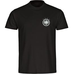 multifanshop Herren T-Shirt - Germany - Adler Retro - Druck weiß - Männer