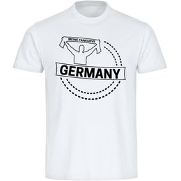 multifanshop Herren T-Shirt - Germany - Meine Fankurve - Druck schwarz - M&auml;nner