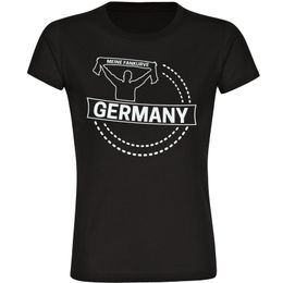 multifanshop Damen T-Shirt - Germany - Meine Fankurve - Druck weiß - Frauen