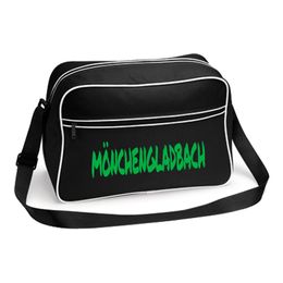 multifanshop Retrotasche - Mönchengladbach - Textmarker - Druck grün - Tasche