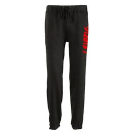multifanshop Jogginghose - Leipzig - Textmarker - Druck rot - Trainingshose