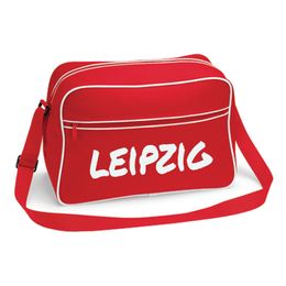 multifanshop Retrotasche - Leipzig - Textmarker - Druck weiß - Tasche