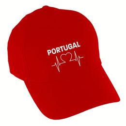 multifanshop Baseballcap - Portugal - Herzschlag - Druck weiß - Mütze