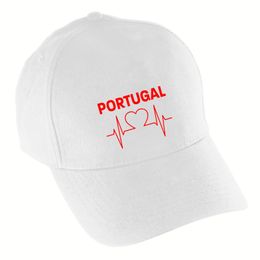 multifanshop Baseballcap - Portugal - Herzschlag - Druck rot - Mütze