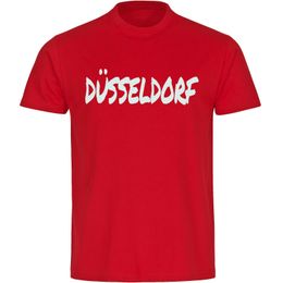 multifanshop Kinder T-Shirt - Düsseldorf - Textmarker - Druck weiß - Kind