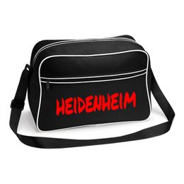 multifanshop Retrotasche - Heidenheim - Textmarker - Druck rot - Tasche