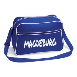 multifanshop Retrotasche - Magdeburg - Textmarker - Druck weiß - Tasche