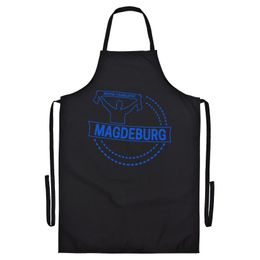multifanshop Grillschürze - Magdeburg - Meine Fankurve - Druck blau - Schürze