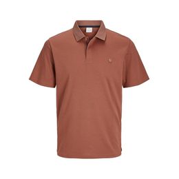 Jack & Jones Premium Poloshirt 'JJRODNEY' Herren Gr&ouml;&szlig;e L rostbraun