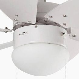Faro Barcelona Deckenventilator Palao S mit Leuchte, weiß