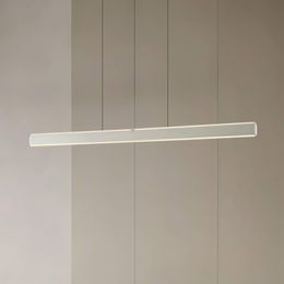 LUCANDE LED-H&auml;ngelampe Arvon, alufarben, 117cm, dimmbar, CCT