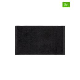 HNL 2er-Set: Badetuch "Grant" in Schwarz - 24% | Gr&ouml;&szlig;e 60x110 cm | Badtextilien