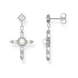 Thomas Sabo Ohrringe Damen Größe One Size silber / transparent / weiß