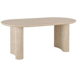 Mid.you Esstisch, Eiche, Holzwerkstoff, oval, S&auml;ule, 180x75x90 cm, Esszimmer, Tische, Esstische, Esstische oval