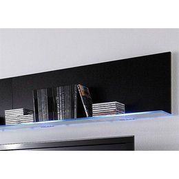 Wandregal HÖLTKEMEYER "Line", schwarz, B:120cm H:26cm T:20cm, Regale, Breite 100 cm
