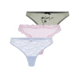 Hunkem&ouml;ller Hunkem&ouml;ller String Damen Gr&ouml;&szlig;e XL hellblau / gr&uuml;n / rosa