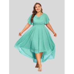 LapaPlus Cocktailkleid Damen Größe 50 hellgrün Winterkleid