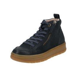 Sneaker Paul Green "Paul Green Sneaker Nubukleder", Damen, Gr. 38, blau (dunkelblau), Nubukleder, Schuhe Sneaker