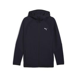 Sweatjacke Puma "Evostripe Hoodie Herren", Herren, Gr. M, blau (new navy blau), Obermaterial: 23% Polyester, 77% Baumwolle; Taschenfutter: 100% Baumwolle; Einsatz: 80% Baumwolle, 20% Polyester, Sweatjacken