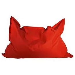 Sitzsack Kinzler "Meso", rot, B:100cm H:10cm, Polyester, Sitzsäcke, Uni Farben, Outdoor geeignet, ideal im Wohnzimmer & Kinderzimmer