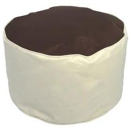 Sitzsack Kinzler "Sitzhocker BICO", braun (dunkelbraun,natur), B:53cm H:32cm, Polyester, Sitzsäcke, zweifarbig, Outdoor geeignet, ideal im Wohnzimmer & Kinderzimmer