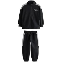 next Jogginganzug Jungen Größe 110 hellgrau / schwarz / weiß