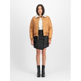 Alpha Industries Jacke Damen Gr&ouml;&szlig;e M hellbraun / wei&szlig;