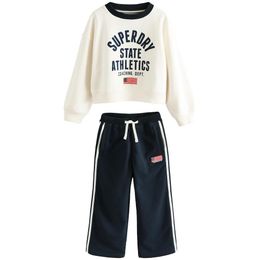 Superdry Set Mädchen Größe 92 marine / dunkelrot / weiß