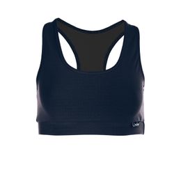 Sport-Bustier WINSHAPE "WVR1", Damen, Gr. S, blau (night blau), Obermaterial: 90% Baumwolle, 10% Elasthan, BHs Sport Bustiers