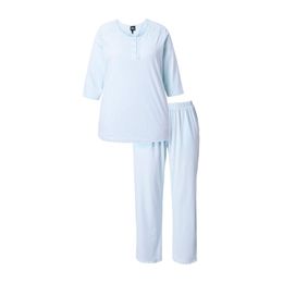 Ulla Popken Pajama female Blue size 46-48