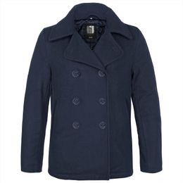 bw-online-shop Navy Pea Coat Mantel (Sale) blau, Gr&ouml;&szlig;e M