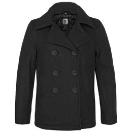 bw-online-shop Navy Pea Coat Mantel (Sale) schwarz, Gr&ouml;&szlig;e M