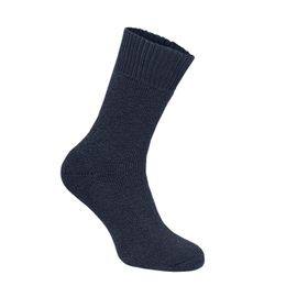 Vollpl&uuml;sch Thermo Socken Immerwarm navy, Gr&ouml;&szlig;e 35-38
