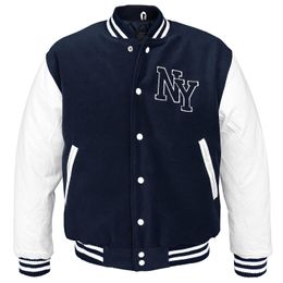 Mil-Tec NY Baseball Blouson Jacke navy, Gr&ouml;&szlig;e M