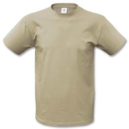 Basic T-Shirt sand, Gr&ouml;&szlig;e XXL