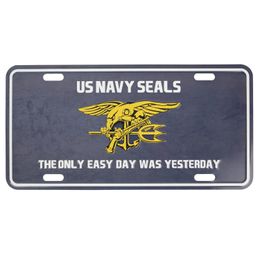 Nummernschild US Style mit Druck US Navy Seals