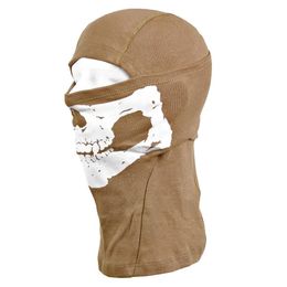Sturmhaube Skull Baumwolle sand