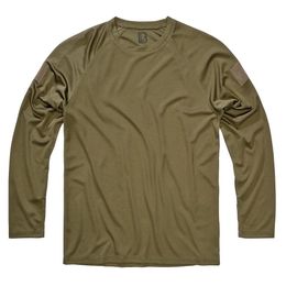 Brandit Quickdry Shirt langarm oliv, Größe 4XL