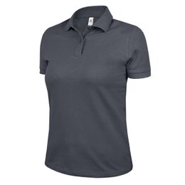 Womens Essential Polo Shirt anthrazit, Gr&ouml;&szlig;e XXL