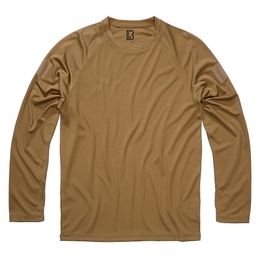 Brandit Quickdry Shirt langarm camel, Größe S