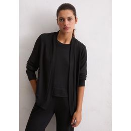 Marc O'Polo MARC O'POLO Damen Cardigan "Soft Knit"schwarz, Gr. XL, Strick, Obermaterial: 95% Modal, 5% Elasthan, Strickjacken, Langarm, ohne Verschlu&szlig;, Feinstrick