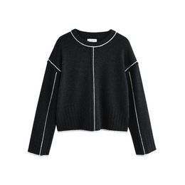 next Pullover 'N.Premium' Damen Größe L anthrazit / weiß