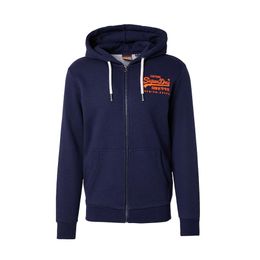 Superdry Sweatjacke Herren Größe M marine / orange / weiß