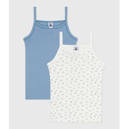 Petit Bateau Top girl Blue, White size 4