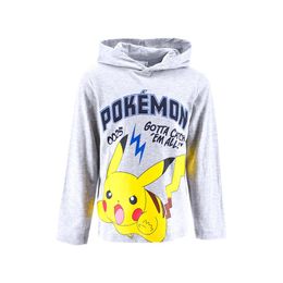 Pokémon Langarmshirt Pokémon mit Kapuze in Grau | Gr.: 116